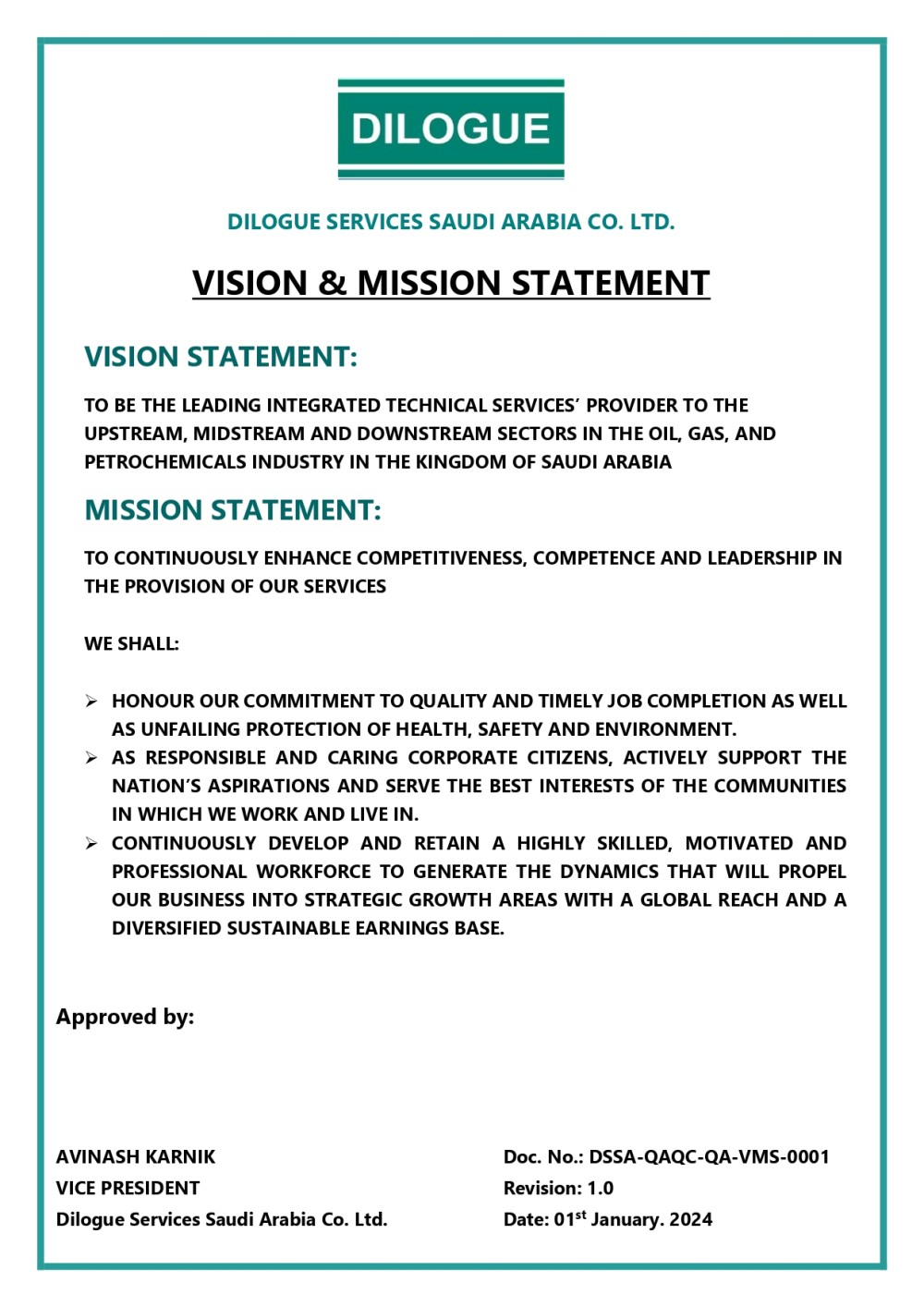 DILOGUE Services Saudi Arabia Co. Ltd.